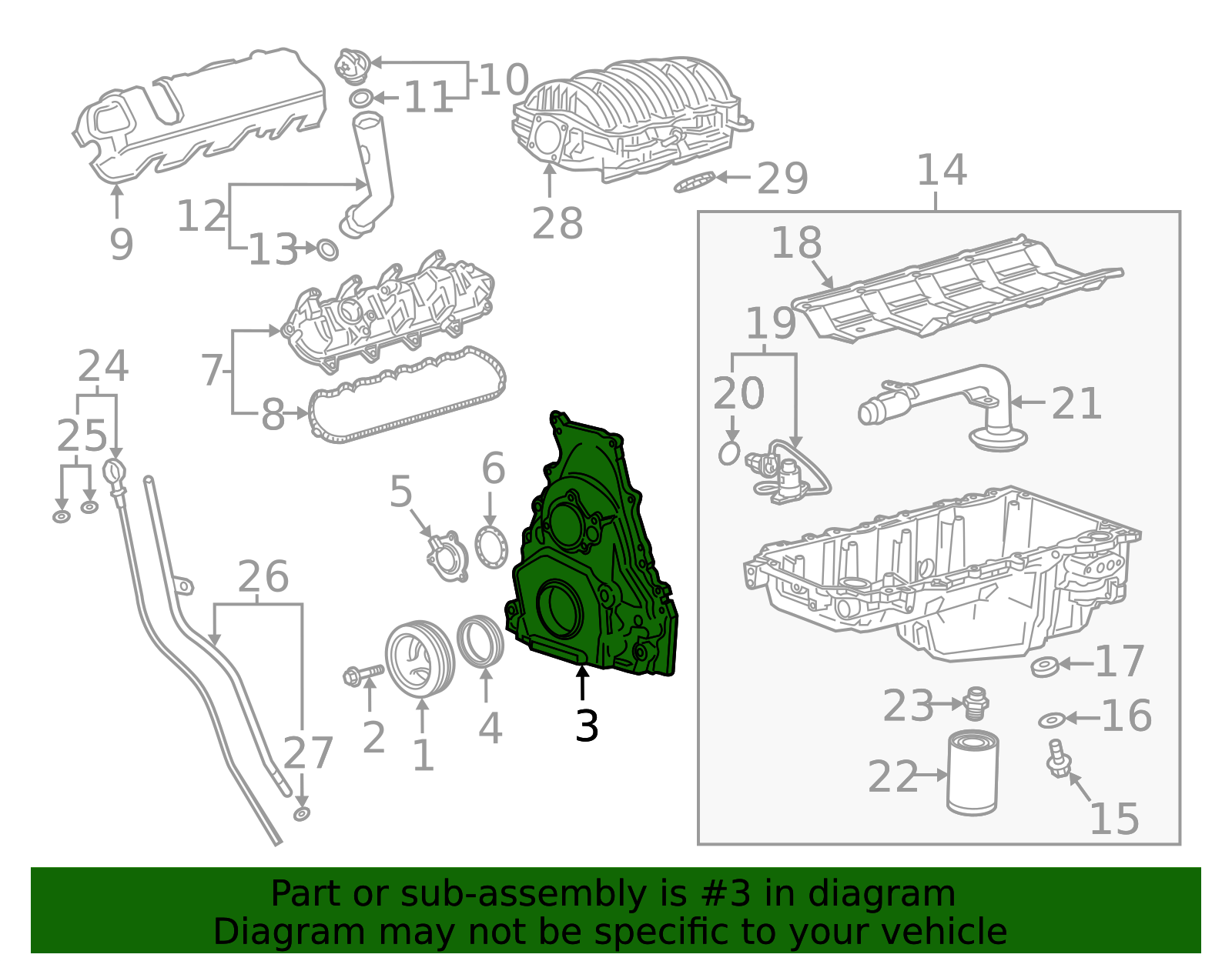 12705663 - Rear Main Seal Retainer 2014-2024 GM | GMPartsNow