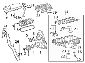 2014-2024 GM Rear Main Seal Retainer 12705663 GM | GMPartsDirect.com
