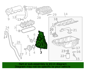 2014-2024 GM Rear Main Seal Retainer 12705663 GM | GMPartsDirect.com