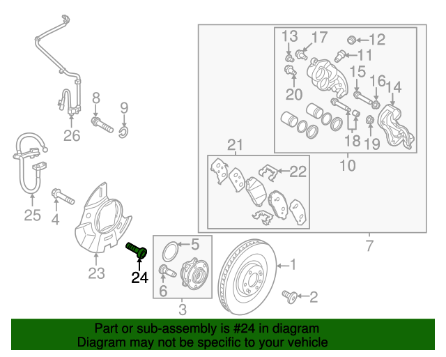 Hyundai - 11240-06126-K - Splash Shield Bolt - 2013-2019 Hyundai | OEM ...