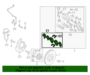2017-2019 Hyundai Brake Pads Front 58101-2WA40 | OEM Parts Online