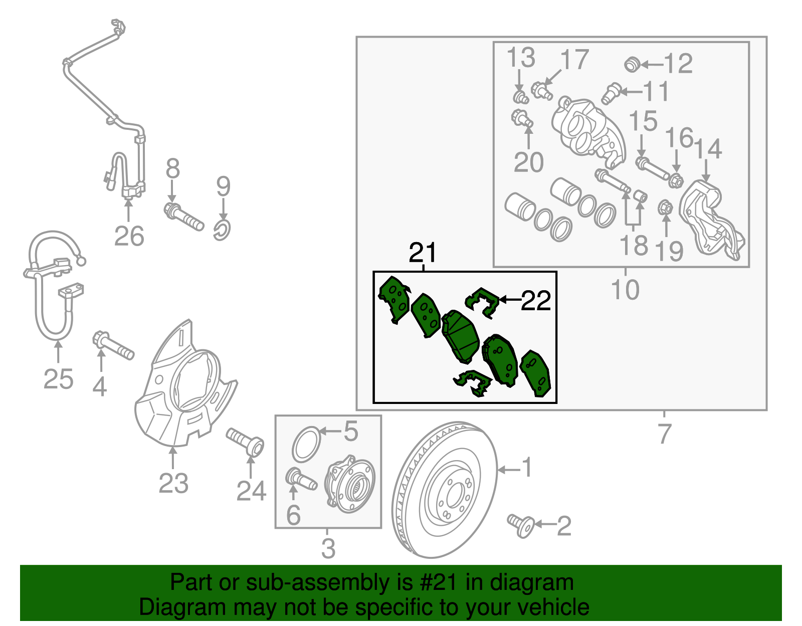2013-2015 Hyundai Santa Fe Brake Pads 58101-2WA00 | Retail Performance ...