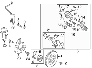 2015-2019 Hyundai Hub Assembly 51750-C5000 | OEM Parts Online