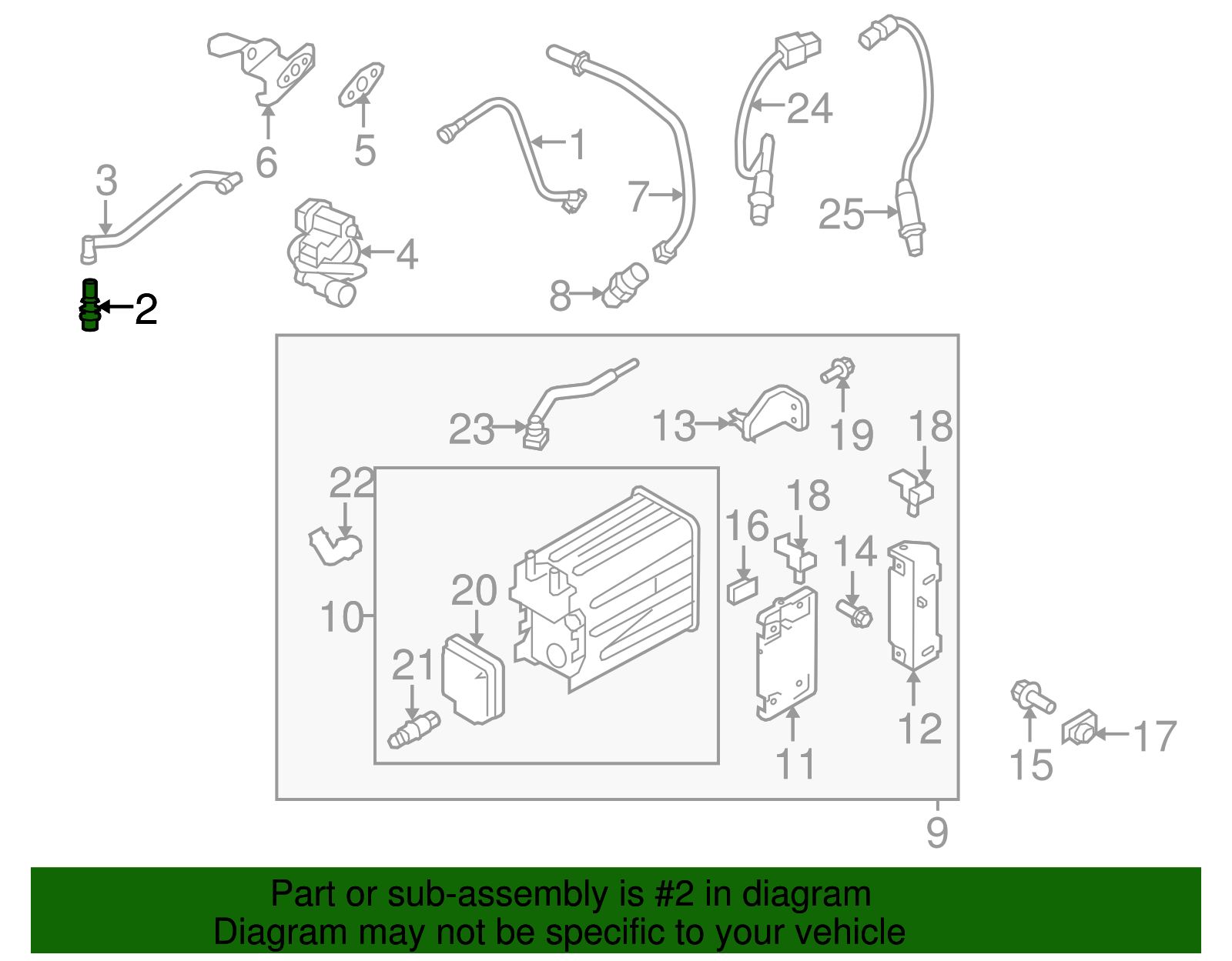 2004-2014 Ford Motorcraft™ PCV Valve EV-279 | QuirkParts
