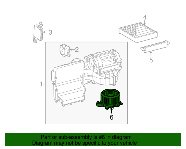 2008-2022 Toyota Motor Sub-Assembly, Blower With Fan 87103-0C051 | OEM ...