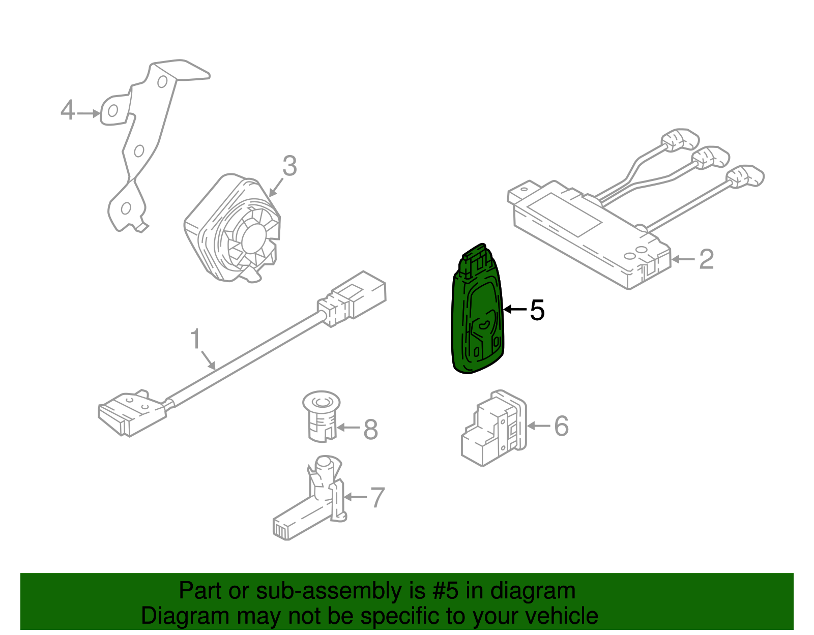 2017-2024 Audi Keyless Entry Transmitter 4M0-959-754-CM-TKE ...
