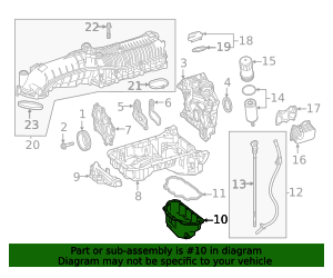 276-010-05-04 - Oil Pan 2015-2020 Mercedes-Benz | Mercedes-Benz USA Parts