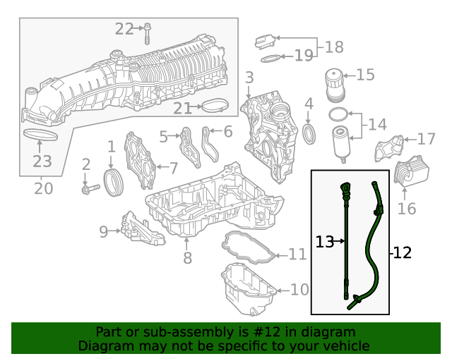 2015-2020 Mercedes-Benz Guide Tube 276-010-96-10 | Keyes Mercedes Parts