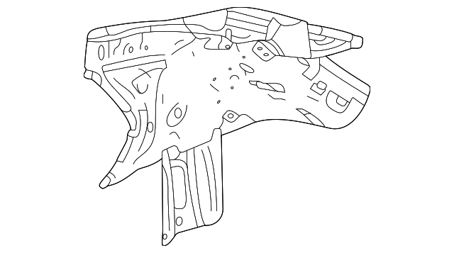 2021-2023 Chevrolet Trailblazer Passenger Side Quarter Inner Panel ...