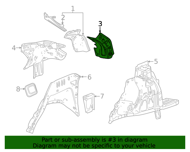 2021-2024 Chevrolet Trailblazer F Panel 60005806 GM | GMPartsDirect.com