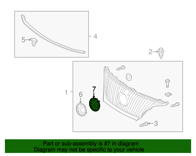 75312-48041 - Base Radiator Grille AutoNationParts.com