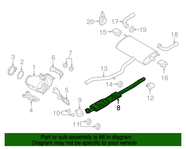 31452879 - Front Muffler - 2016-2019 Volvo XC90 | Volvo OEM Parts Direct