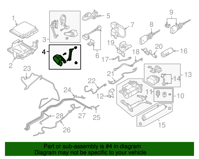 2007-2010 Volkswagen Touareg Level Sensor 7L6-616-571 | QuirkParts