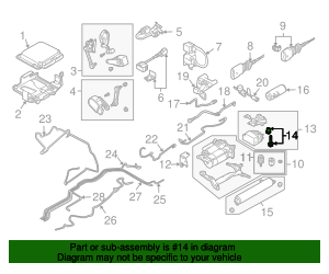2004-2010 Volkswagen Touareg Valve Assembly Mount Kit 7L0-698-349 ...