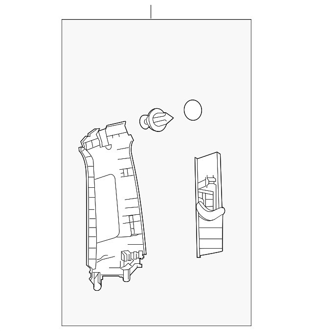 62420-53020-B0 - Upper Center Pillar Trim - 2014-2020 Lexus | My L Parts