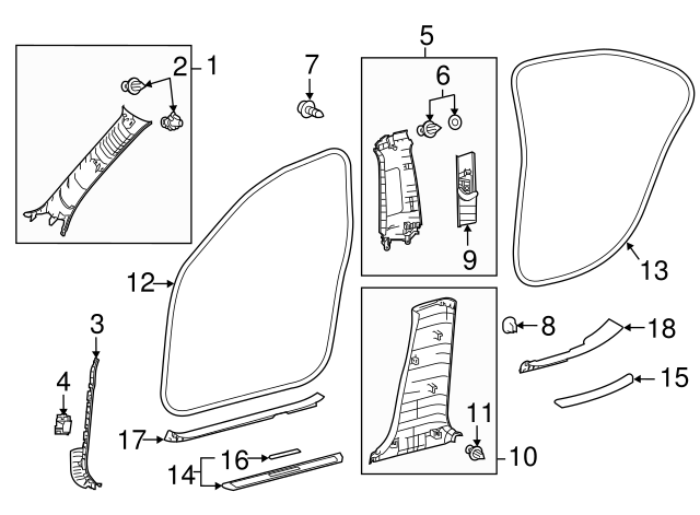 67911-53050 - Door Sill Plate 2014-2020 Lexus | AutoNationParts.com
