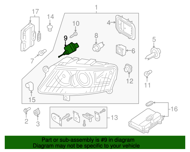 4F0-941-293-A - Adjust Motor 2005-2011 Audi | Audi OEM Parts