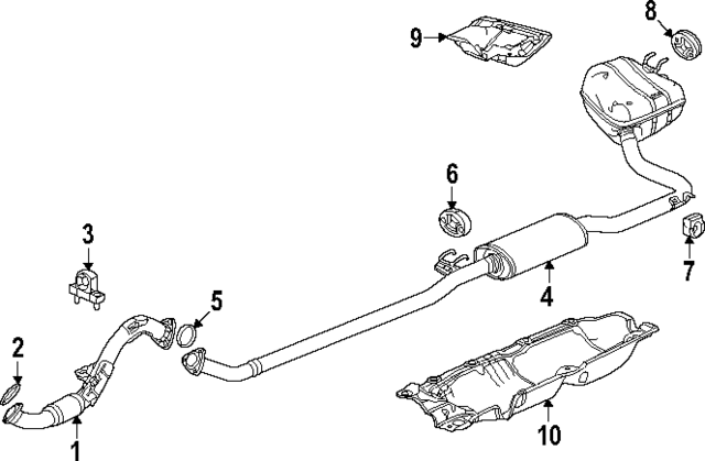 2023-2024 Honda CR-V Diffuser 18310-3D0-A01 | OEM Parts Online