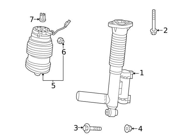 2017-2021 Mercedes-Benz Air Spring 213-328-02-00 | Mercedes-Benz Parts