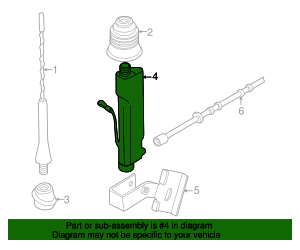 65218375159 - 1992-2002 BMW Antenna Base (65-21-8-375-159) | BMW of ...