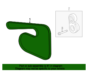 2013-2019 GM V-Ribbed Serpentine Belt 12627134 GM | GMPartsDirect.com