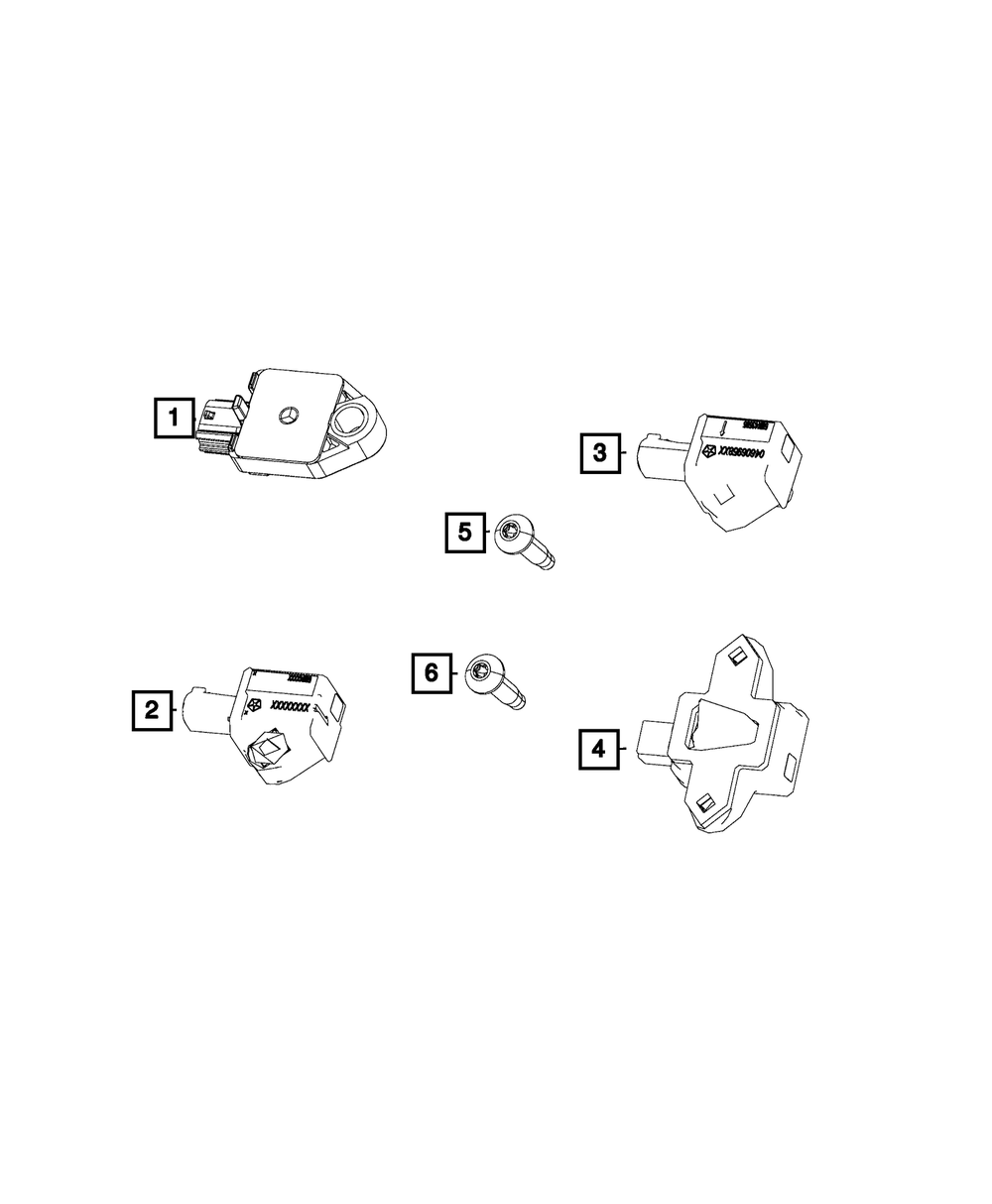 68137949AA - Acceleration Sensor 2013-2020 Mopar | Big 3 Auto Parts
