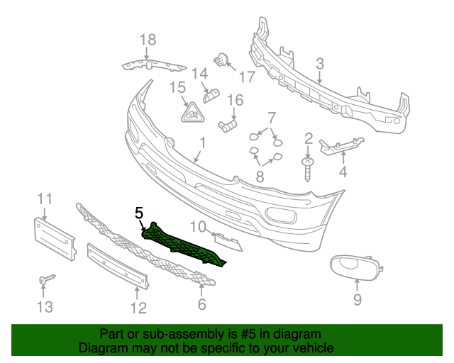 51117130457 - 2004-2006 BMW X5 Upper Grille (51-11-7-130-457) | BMW of ...