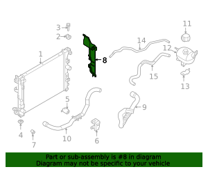 2020-2022 Nissan Versa Air Guide 92185-5EE0A | Nissan Parts Plus