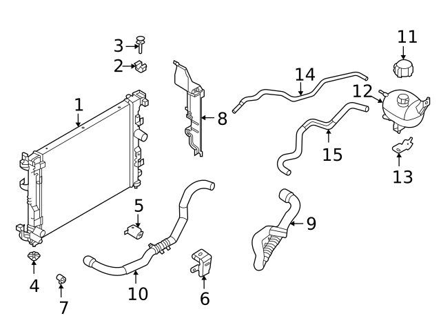 21501-5RB0A - Upper Hose 2018-2024 Nissan | Nissan Parts & Accessories ...