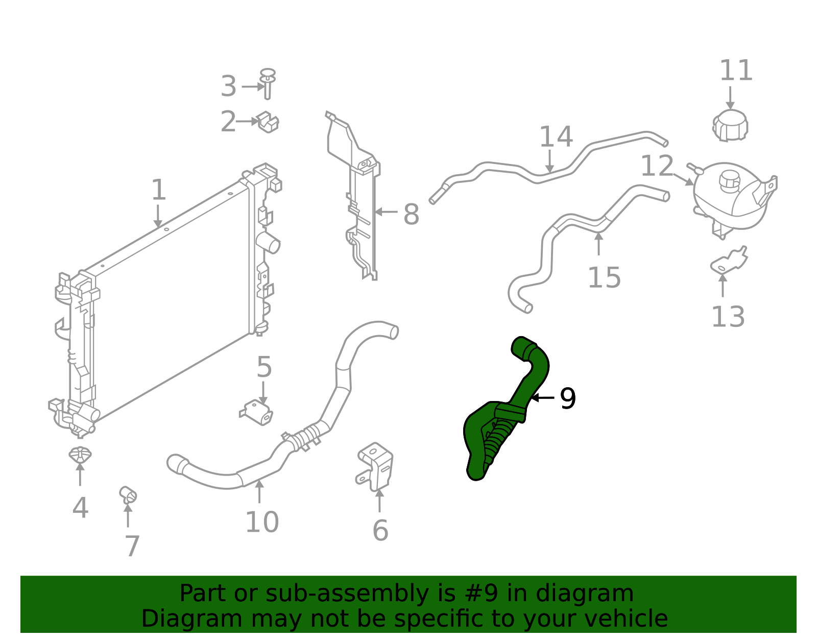 21501-5RB0B - Upper Hose 2020-2025 Nissan Versa | Nissan Parts ...