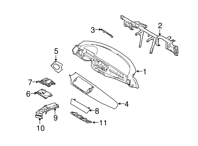 Genuine BMW 51-45-7-055-820 | Lower Cover | FREE Shipping on Most ...
