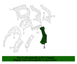 5313A875 - Lock Pillar Reinforced 2014-2022 Mitsubishi | Mitsubishi ...