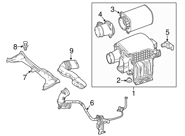 Air Inlet Hose - 2015-2019 Mercedes-Benz (274-090-18-00) | Get Mercedes ...
