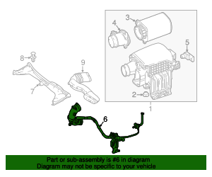 2015-2020 Mercedes-Benz Intake Duct 274-090-56-00-80 | MB Parts Center