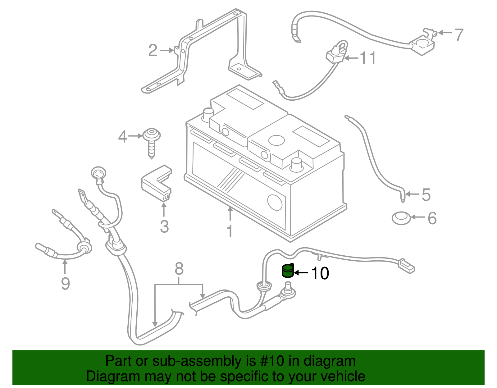 Genuine BMW 61-13-9-265-404 | Positive Cable Clamp | FREE Shipping on ...