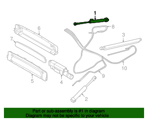 54347019809 - 2004-2010 BMW Hydraulic Cylinder (54-34-7-019-809) | BMW ...