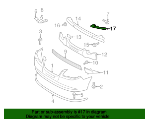 2007-2010 Hyundai Elantra Bumper Cover Bracket 86552-2H000 ...