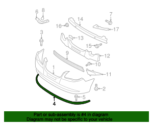 2007-2010 Hyundai Elantra Spoiler 86590-2H000 | QuirkParts