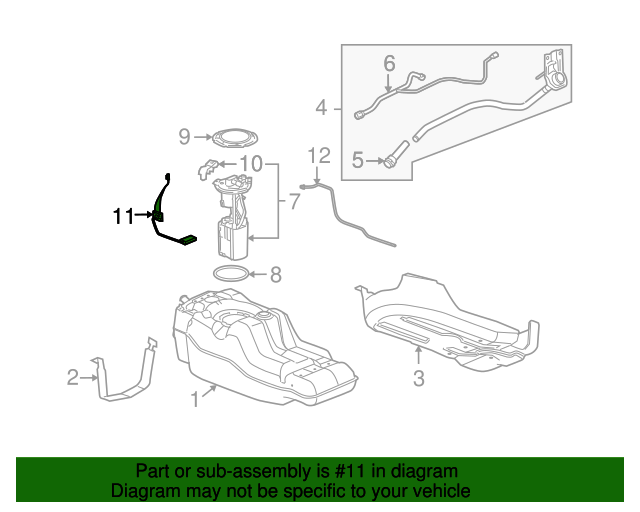 Fuel Level Sensor Kit with Seal 13578394 | GMPartsDirect.com