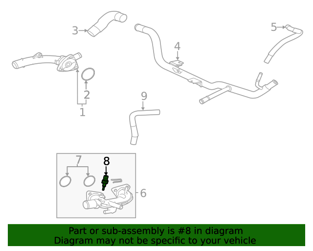 89422-47010 - Coolant Temp Sensor - 2016-2023 Toyota | OEM Parts To You