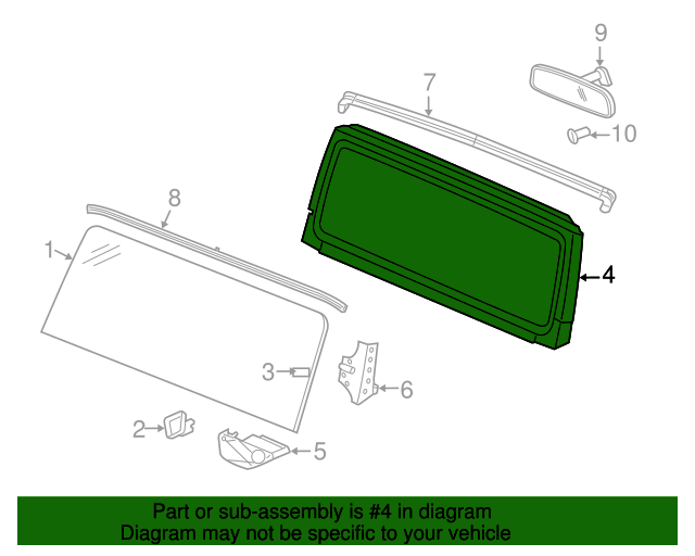 68028605AN - Windshield Frame - 2009-2018 Jeep | Mopar Parts Canada