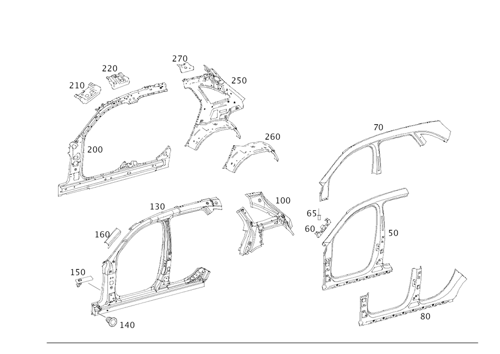 253-637-22-01 - Paneling, Side Wall 2016-2022 Mercedes-Benz | Mercedes ...