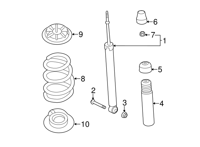 2011-2019 Nissan Bumper Assembly Bound Rear Suspension 55240-3DA0A ...