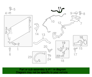 2013-2020 Ford Engine Coolant Overflow Hose DG9Z-8075-C | OEM Parts Online