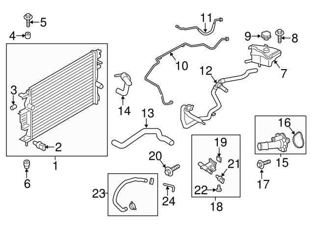 Genuine OEM Ford Part - Hose Overflow DG9Z-8A365-F | Genuine OEM Ford ...