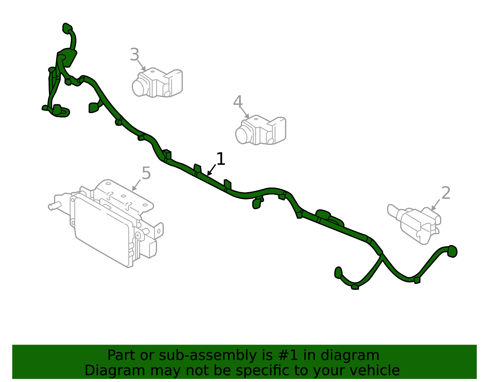 2020-2022 Kia Sportage Parking Aid System Wiring Harness 91890-D9520 ...