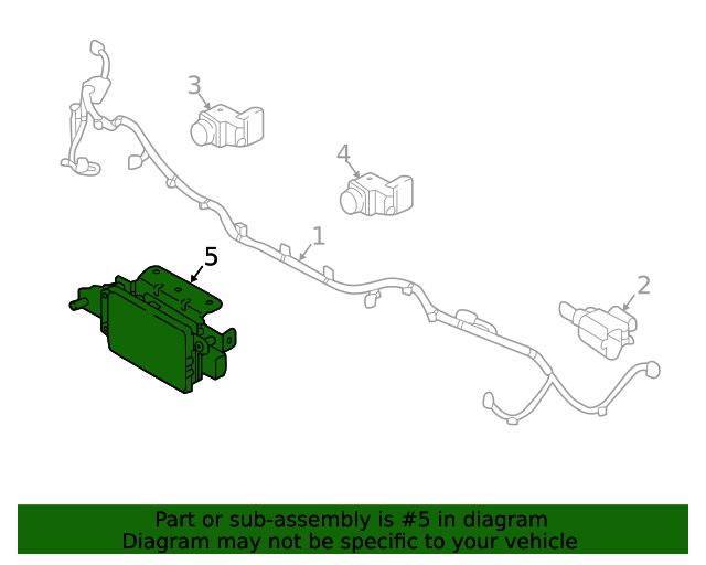 2020-2022 Kia Sportage Distance Sensor 99110-D9510 | OEM Parts Online