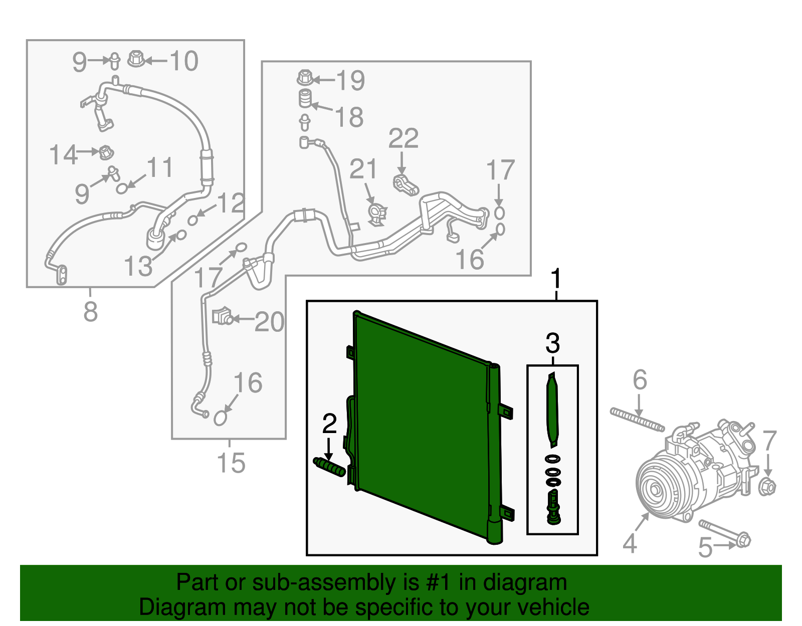 86515466 - Air Conditioning Condenser AutoNation Parts
