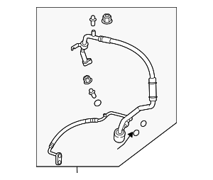 2018-2021 Chevrolet Traverse Air Conditioning Compressor and Condenser ...