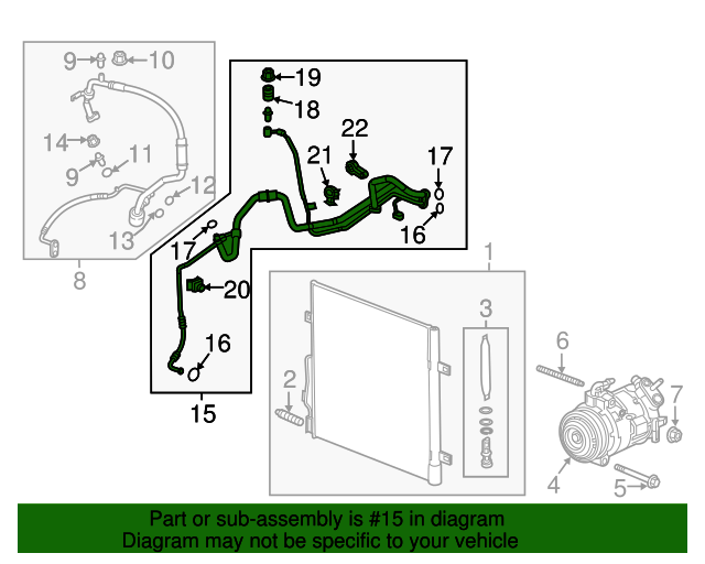2018-2024 Chevrolet Air Conditioning Refrigerant Heat Exchanger ...